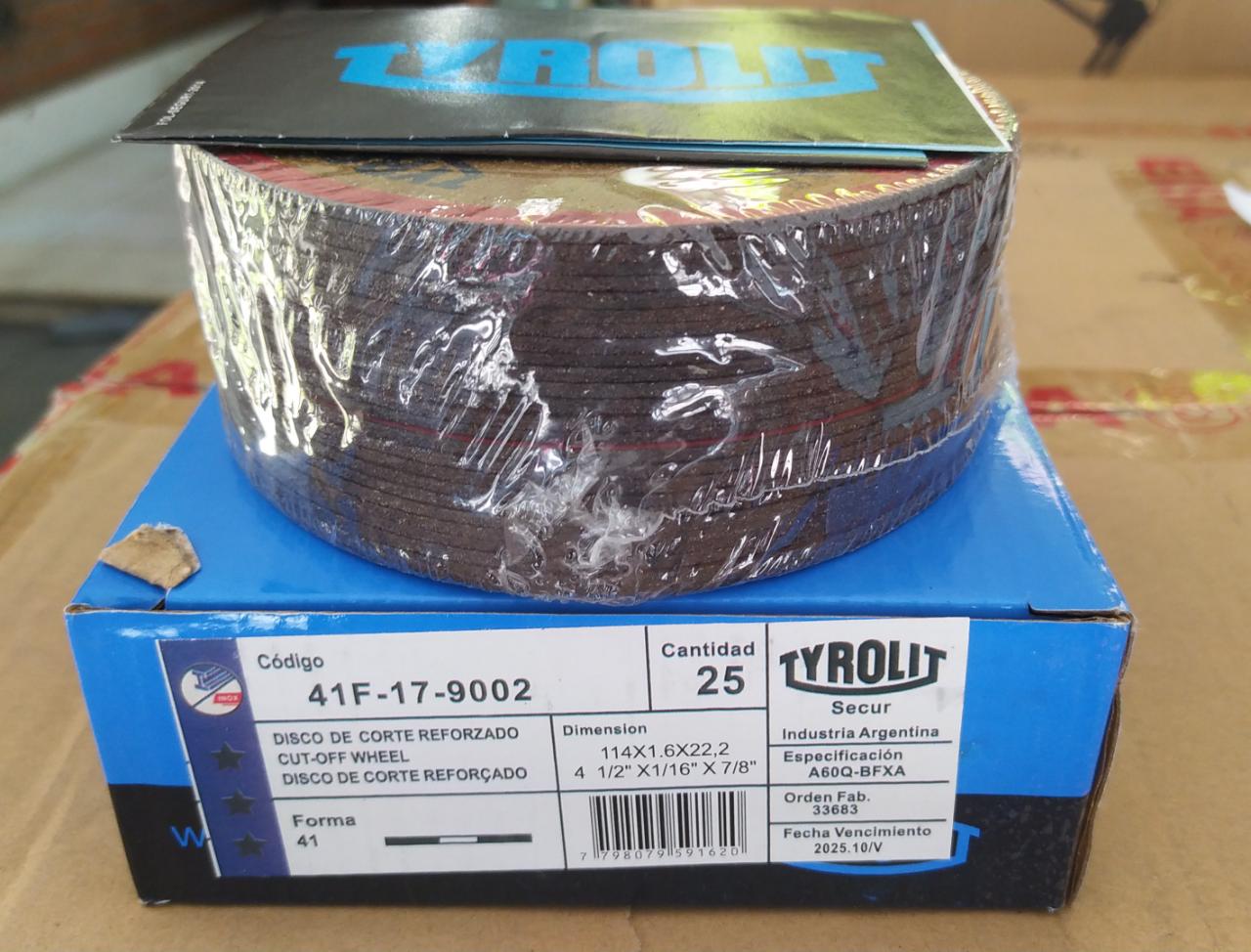 disco de corte en12413 x 25 unidades – Tus Tecnologías